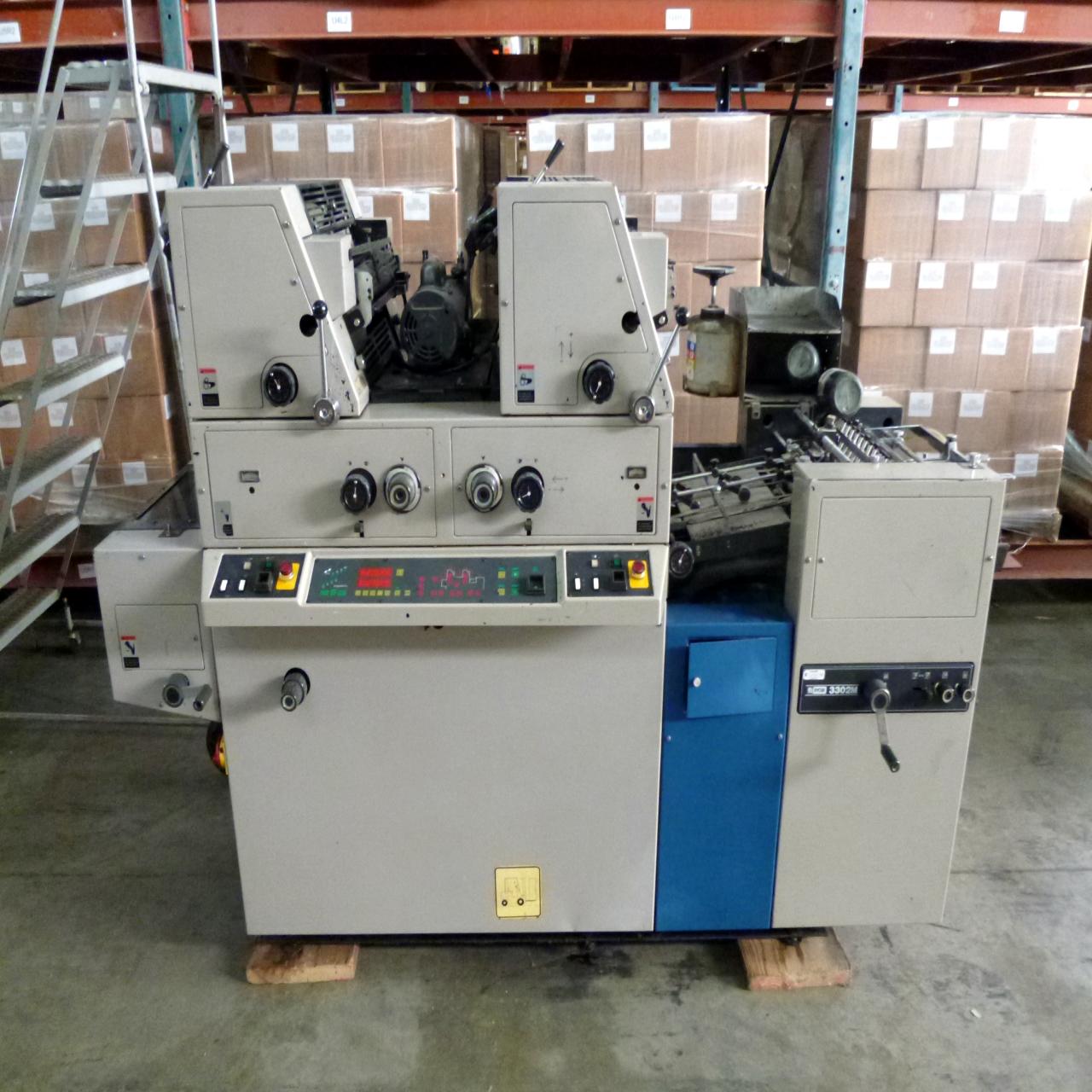 Lot #8: Ryobi 3302M Two Color Printing Press 13" x 18" (Serial # 3161 ...